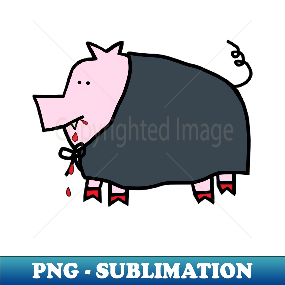Halloween Horror Vampire Pig - PNG Transparent Digital Downl | Inspire ...