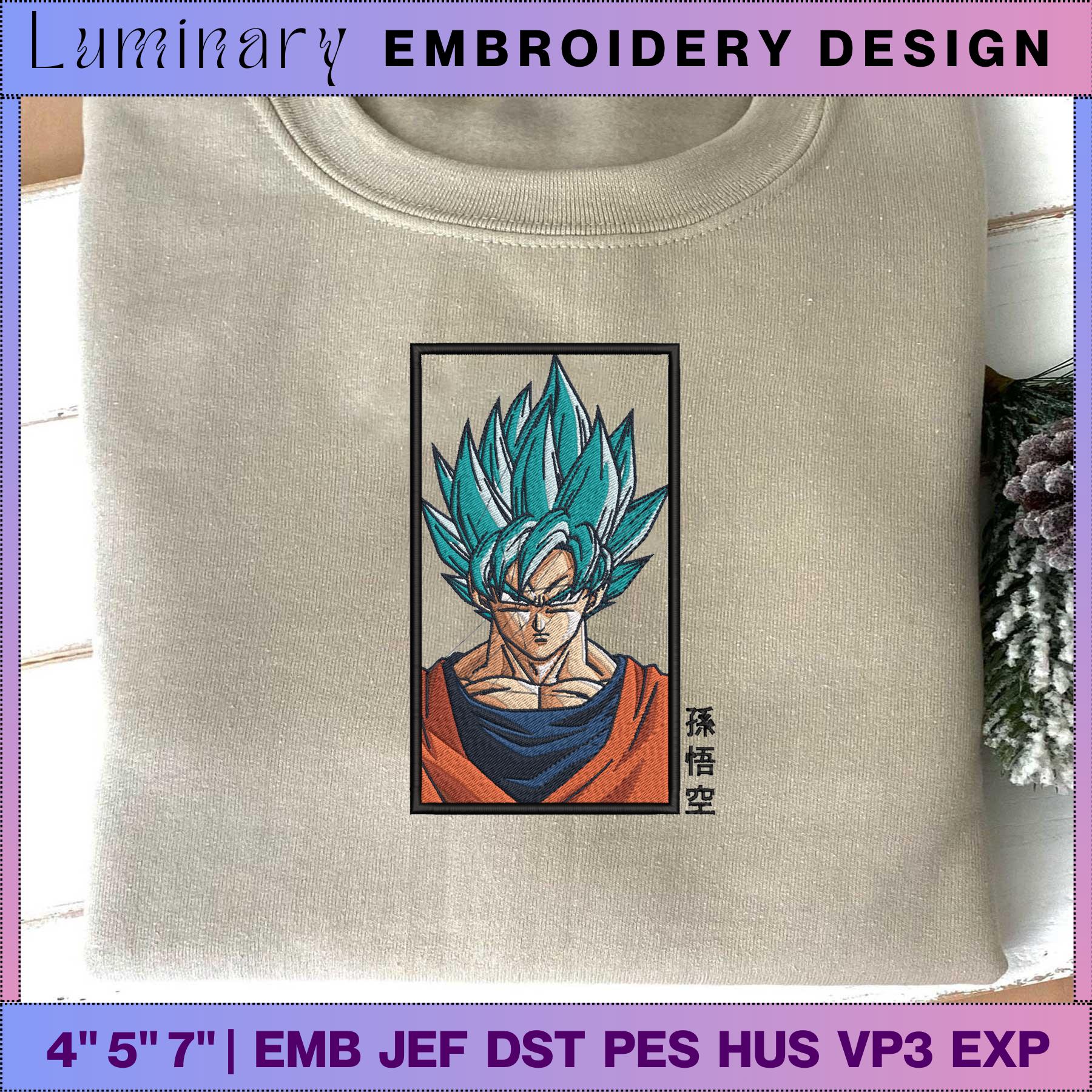 Anime Inspired Embroidery Designs, Anime Embroidery Files, E - Inspire ...