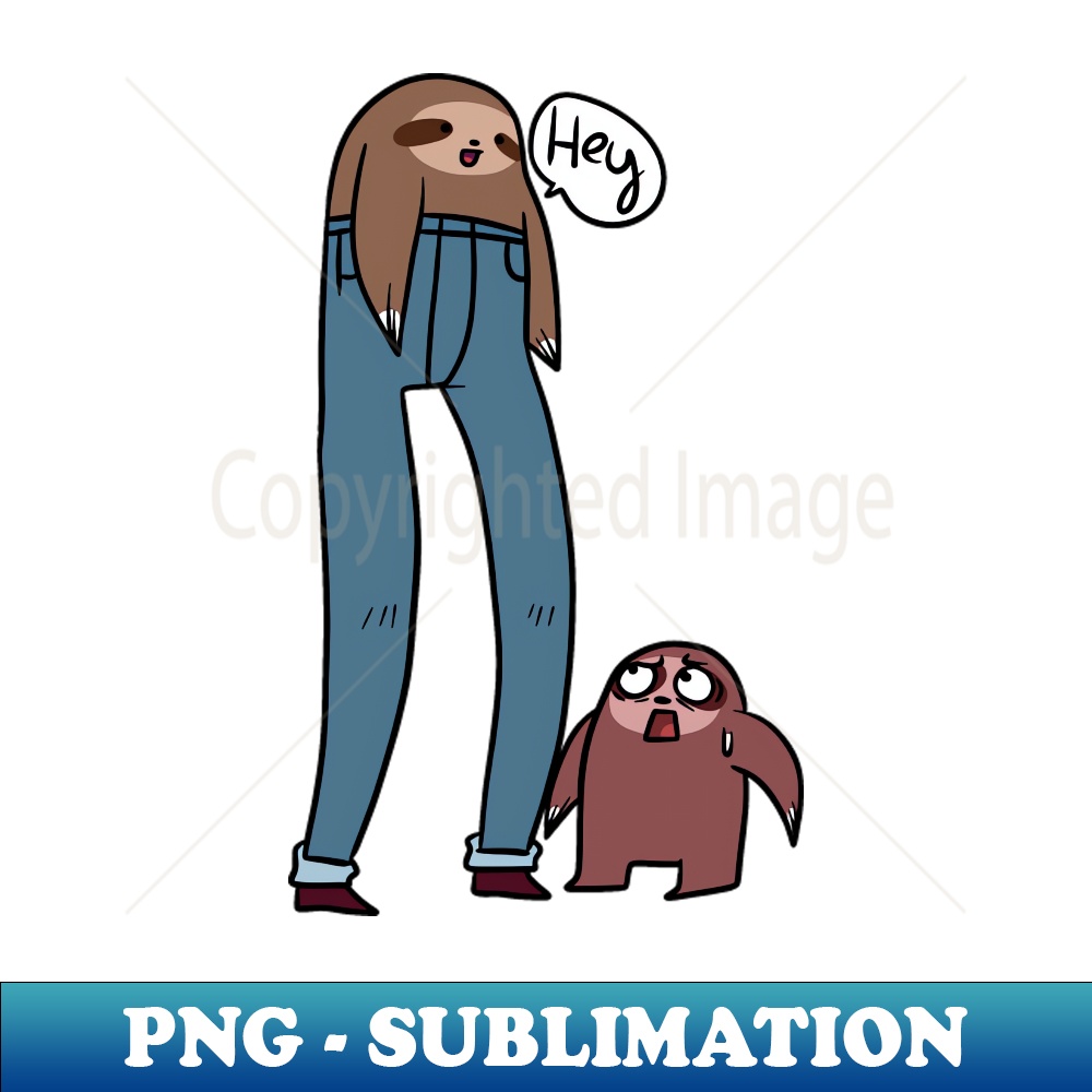 Tall Sloth Wearing Pants - Exclusive Sublimation Digital Fil | Inspire ...