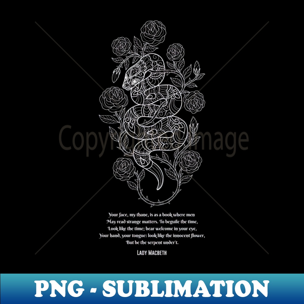 Shakespeare quote - Lady Macbeth - PNG Transparent Sublimati - Inspire ...