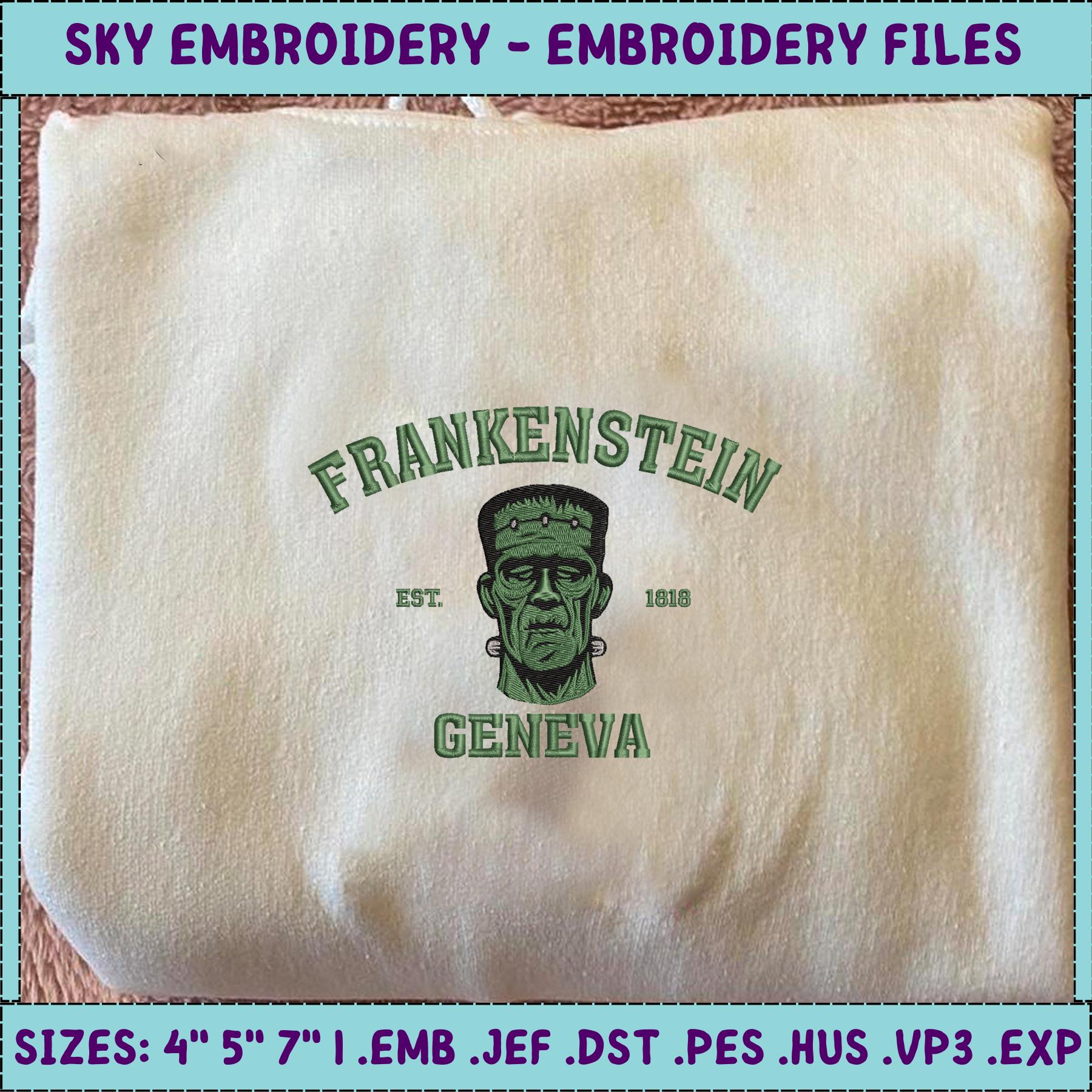Horror Movie Killer Embroidery Design, Zombie Embroidery Des | Inspire ...