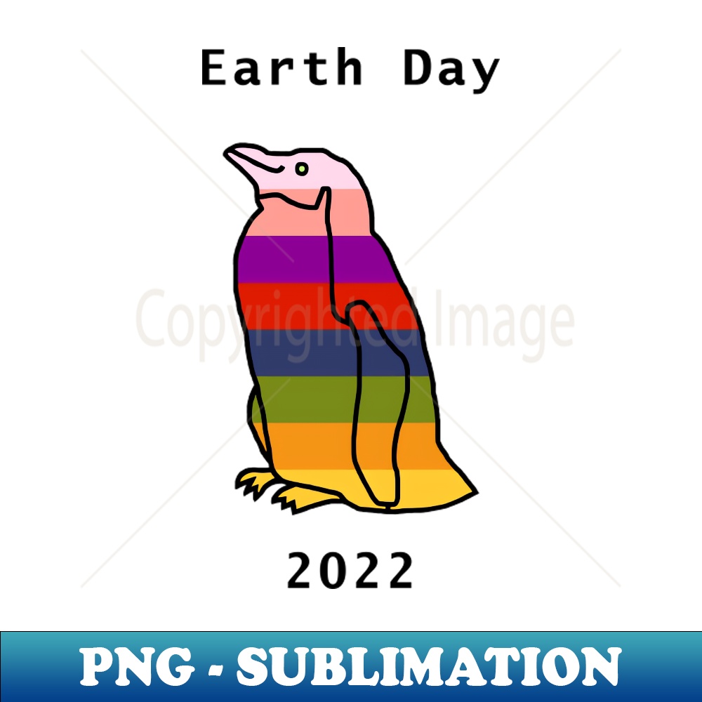 Rainbow Penguin Earth Day 2022 - Exclusive PNG Sublimation D - Inspire ...