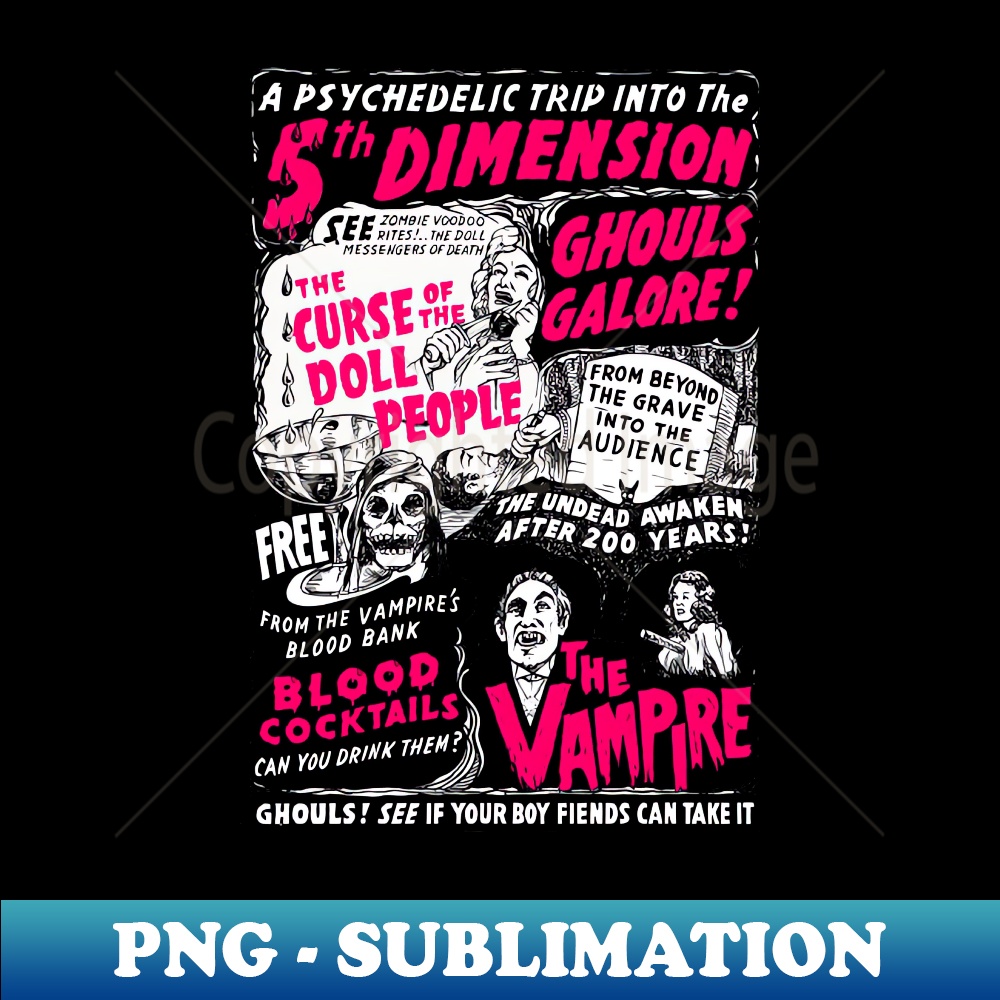 Ghouls Galore Spook Show Poster - High-Quality PNG Sublimati | Inspire ...