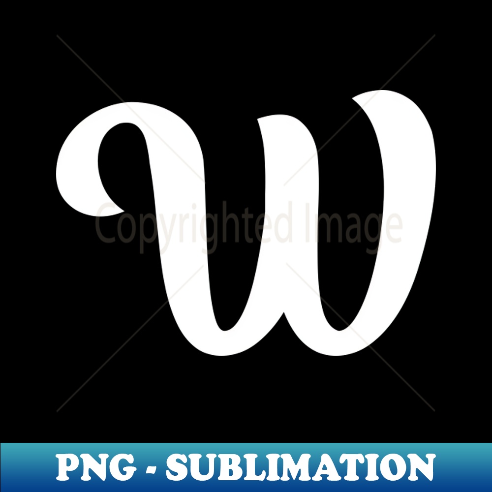 Letter W - PNG Transparent Sublimation File - Transform Your | Inspire ...