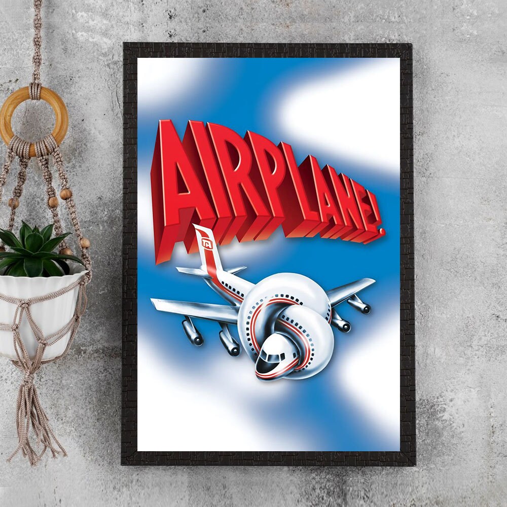 Airplane Movie Poster - Waterproof Canvas Film Poster - Movi - Inspire ...