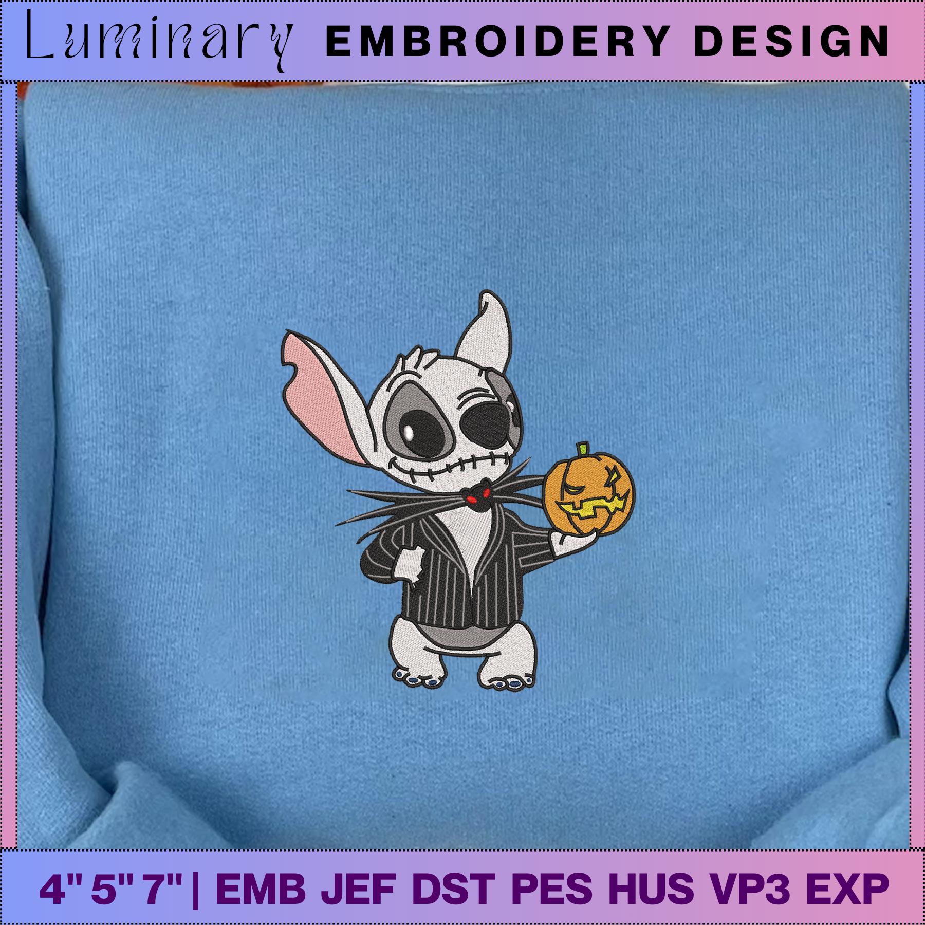 Jack Stitch Embroidery Design, Stitch Cosplay Embroidery Des - Inspire ...