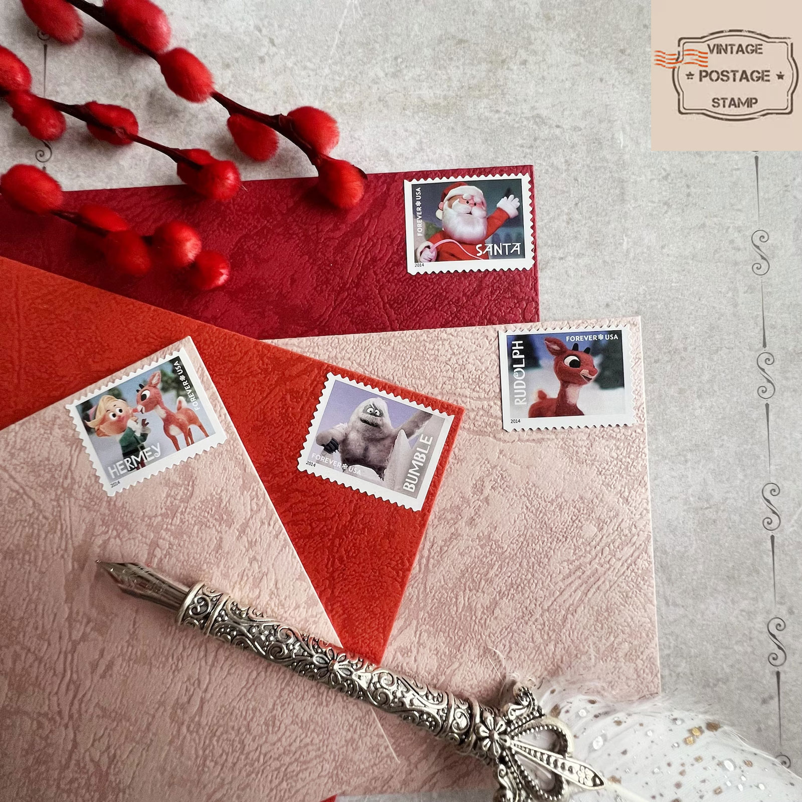 Mint USPS Rudolph The Red Nose Reindeer 1 sheets of 20 Forev | Inspire ...