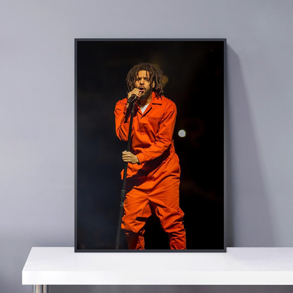 J Cole Hip Hop Rapper Music Poster PVC package waterproof Ca | Inspire ...
