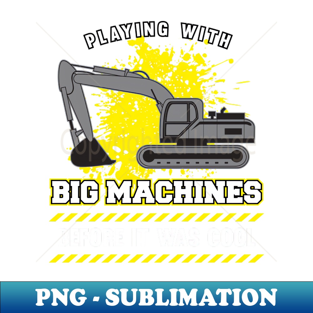 Funny Excavator and Construction Worker Heavy Equipment - Sp - Inspire ...
