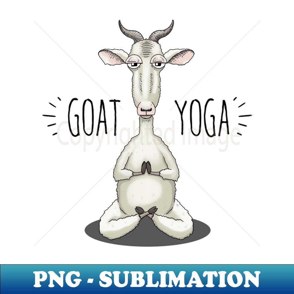 GOAT YOGA - Meditating Goat - Instant PNG Sublimation Downlo - Inspire ...
