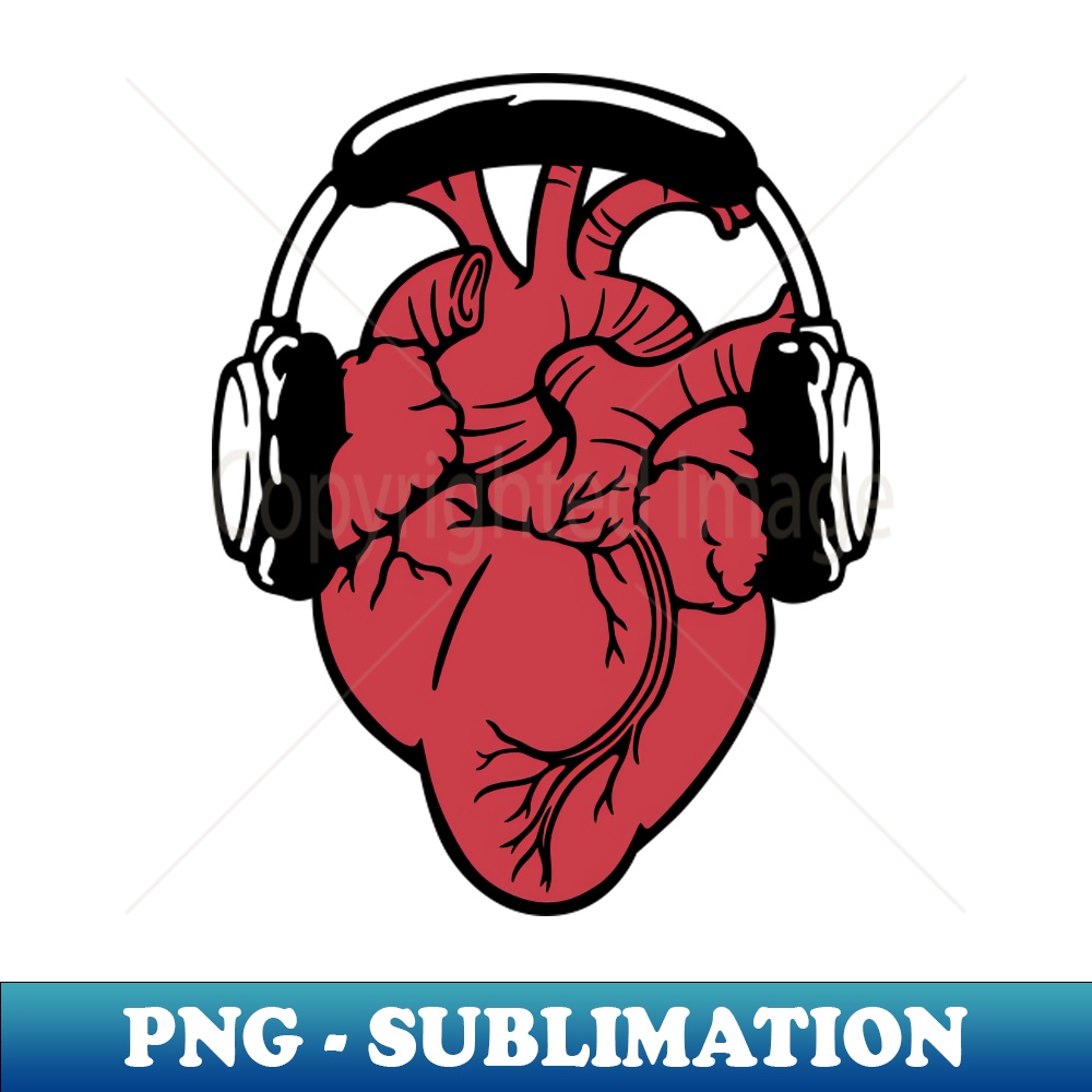 I Love Music Headset Anatomic Heart by Tobe Fonseca - Elegan | Inspire ...