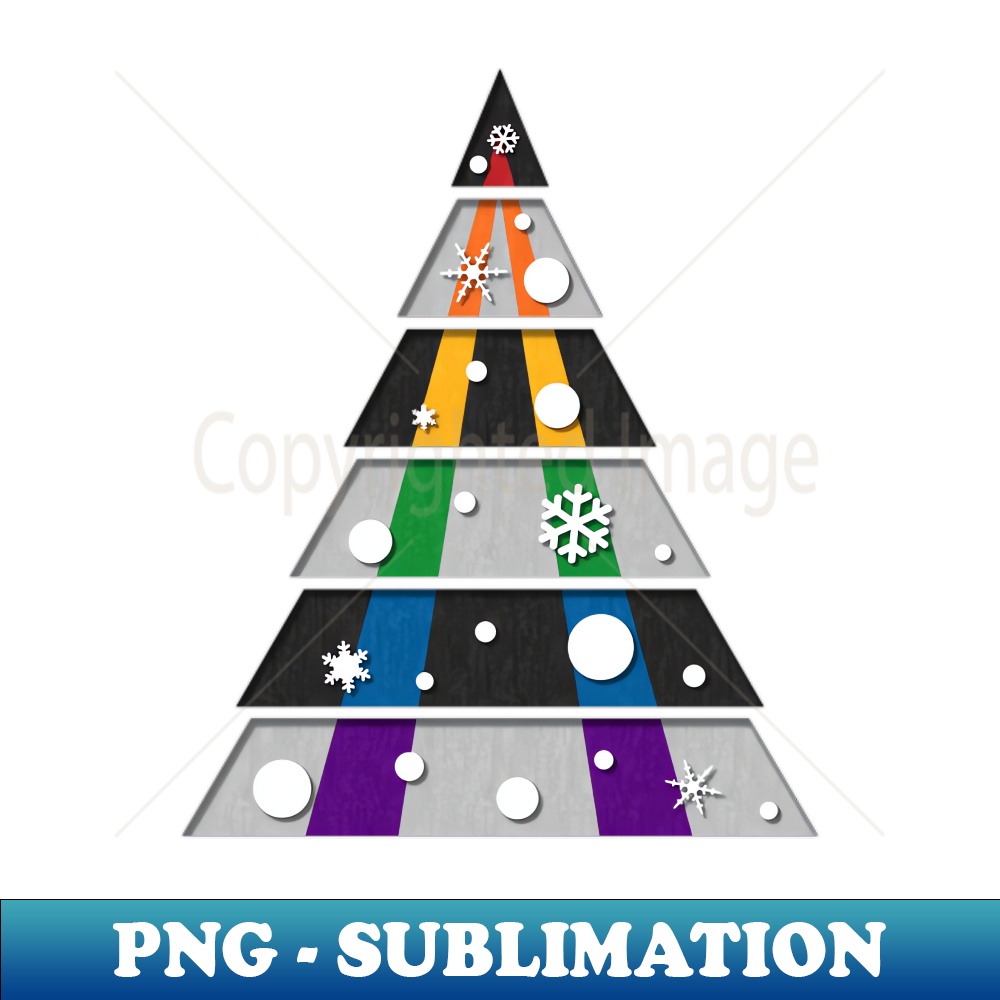 Minimalist Christmas Tree in LGBT Ally Pride Flag Colors - D | Inspire ...