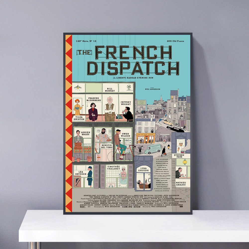 The French Dispatch Poster PVC package waterproof Canvas Wal | Inspire ...