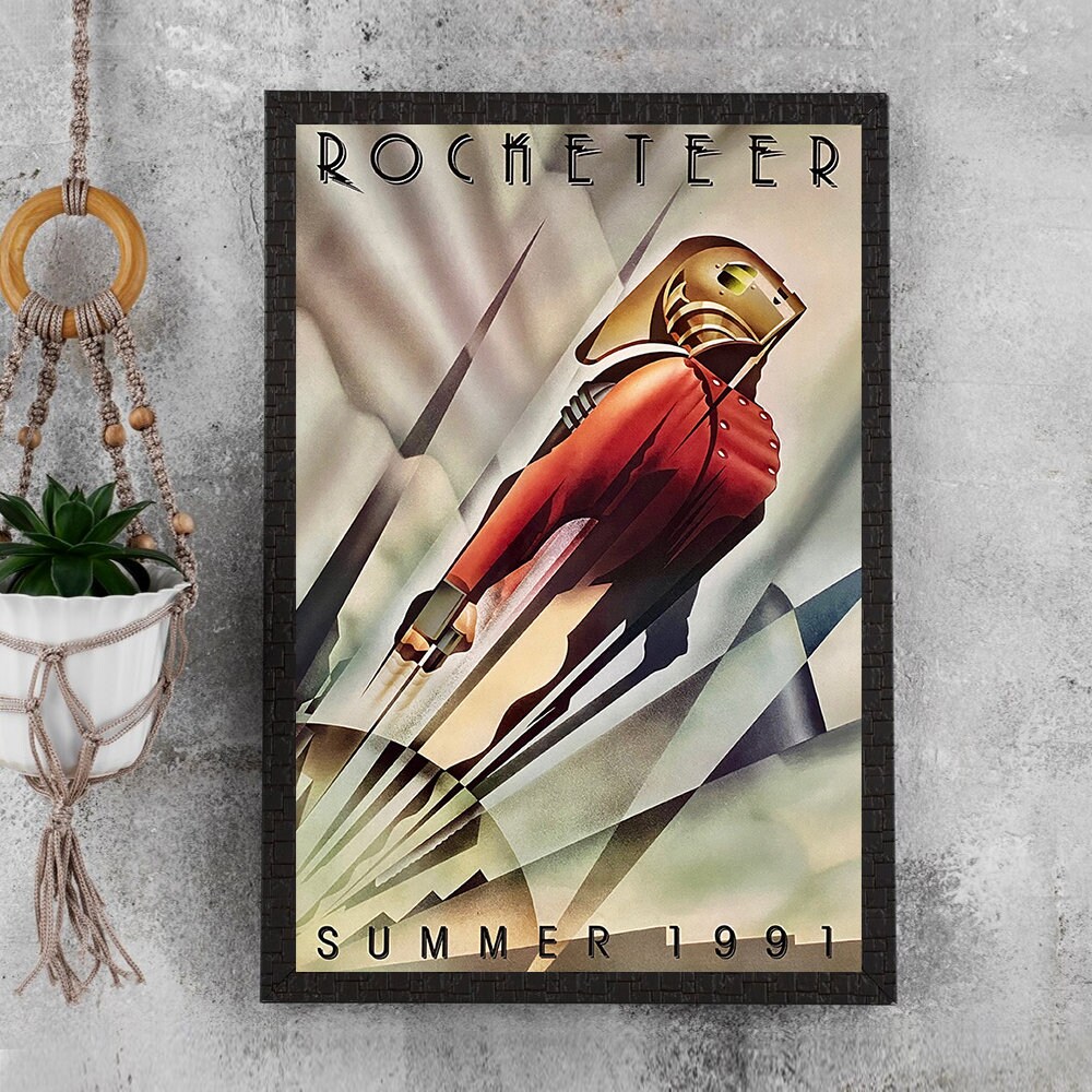 The Rocketeer Vintage Movie Poster - Waterproof Canvas Poste | Inspire ...