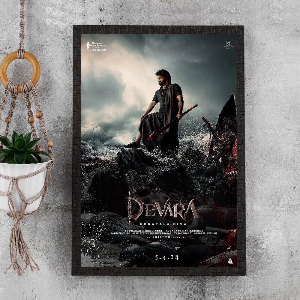 Devara Movie Poster - Waterproof Canvas Film Poster - Movie | Inspire ...