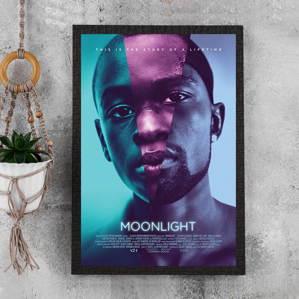 Moonlight Movie Poster - Waterproof Canvas Film Poster - Mov | Inspire ...