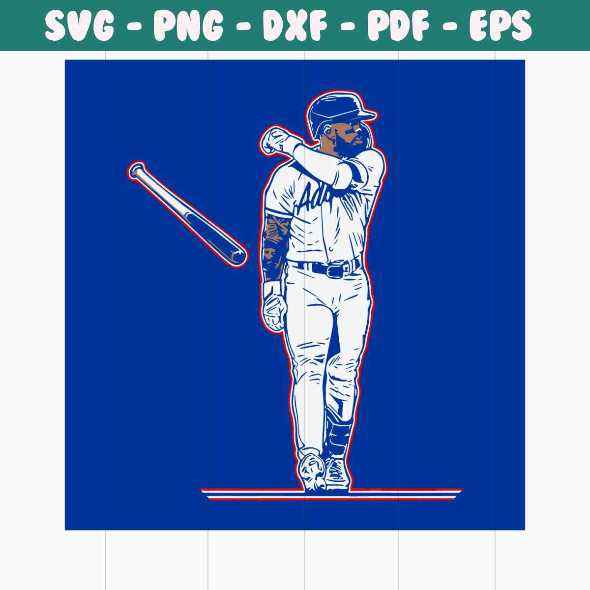 Adolis Garcia Texas Rangers Baseball SVG Digital Cricut File | Inspire ...