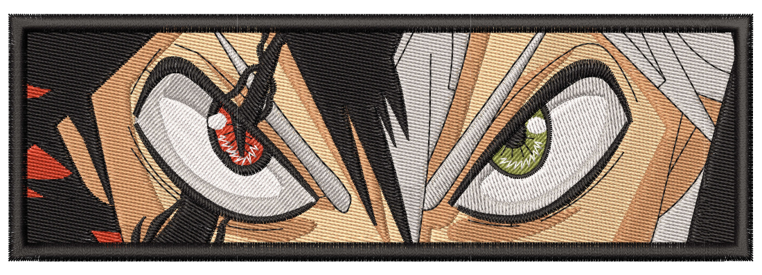 Anime Embroidery Pattern Black Asta Eyes | Inspire Uplift