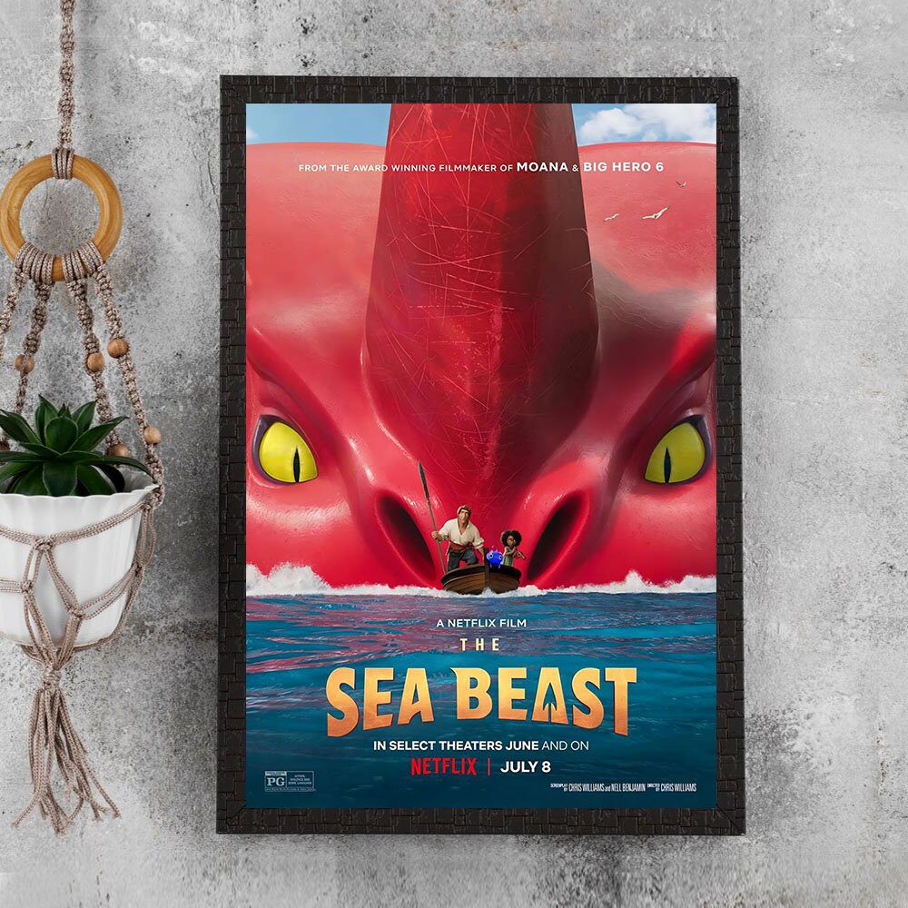 The Sea Beast Movie Poster - Waterproof Canvas Film Poster - | Inspire ...