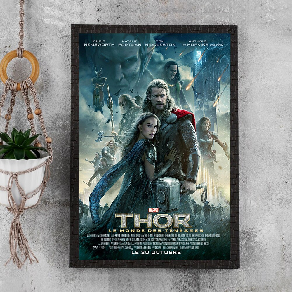 Thor Dark Word Poster - Waterproof Canvas Poster - Movie Wal | Inspire ...