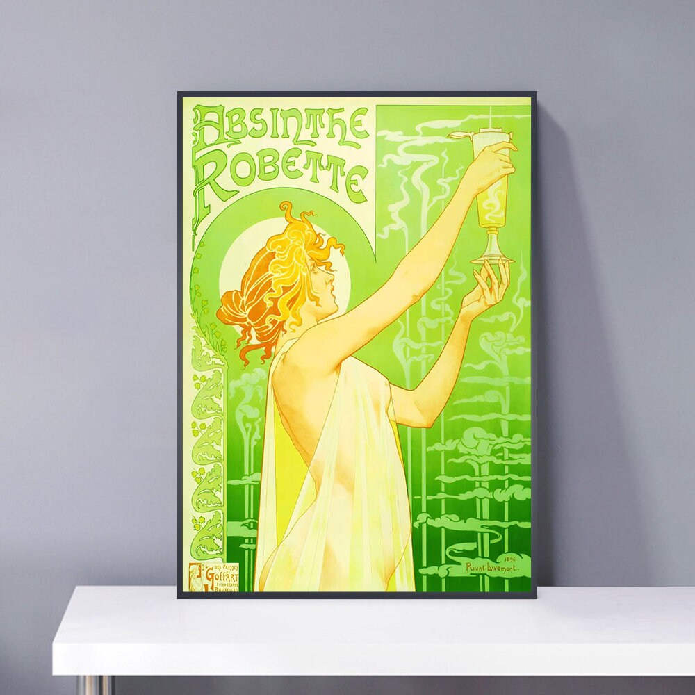Vintage Absinthe Robette Poster PVC package waterproof Canva | Inspire ...