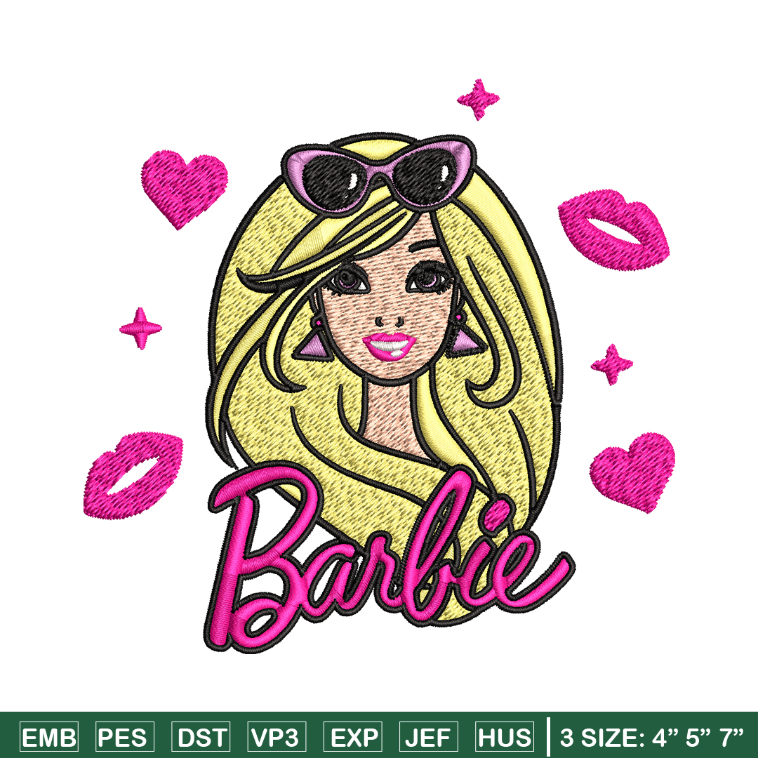 Barbie girl logo Embroidery, Barbie girl logo Embroidery, lo | Inspire ...