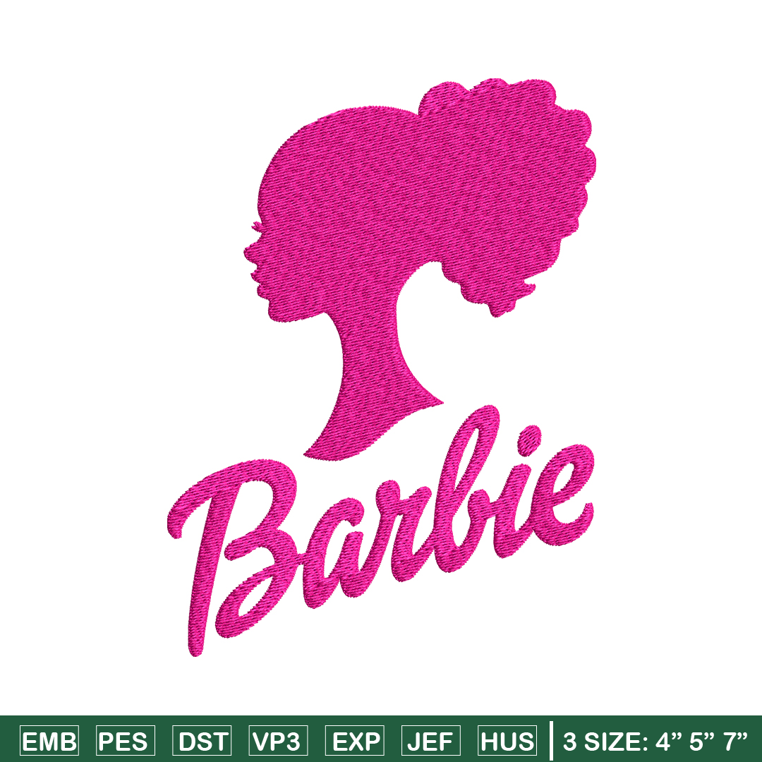 Barbie logo and her Embroidery, Barbie logo Embroidery, logo | Inspire ...