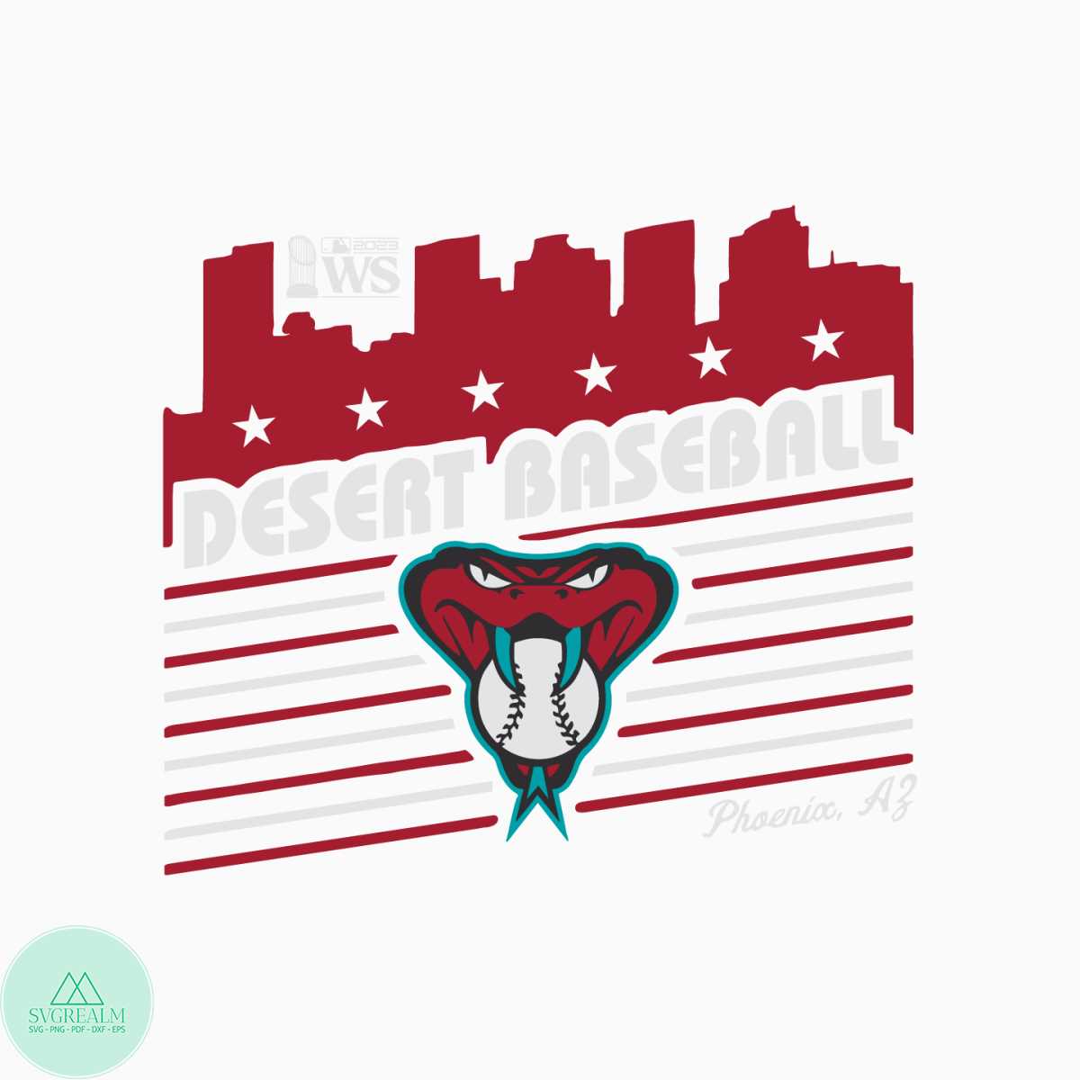 Arizona Diamondbacks Desert Baseball SVG File For Cricut | Inspire Uplift