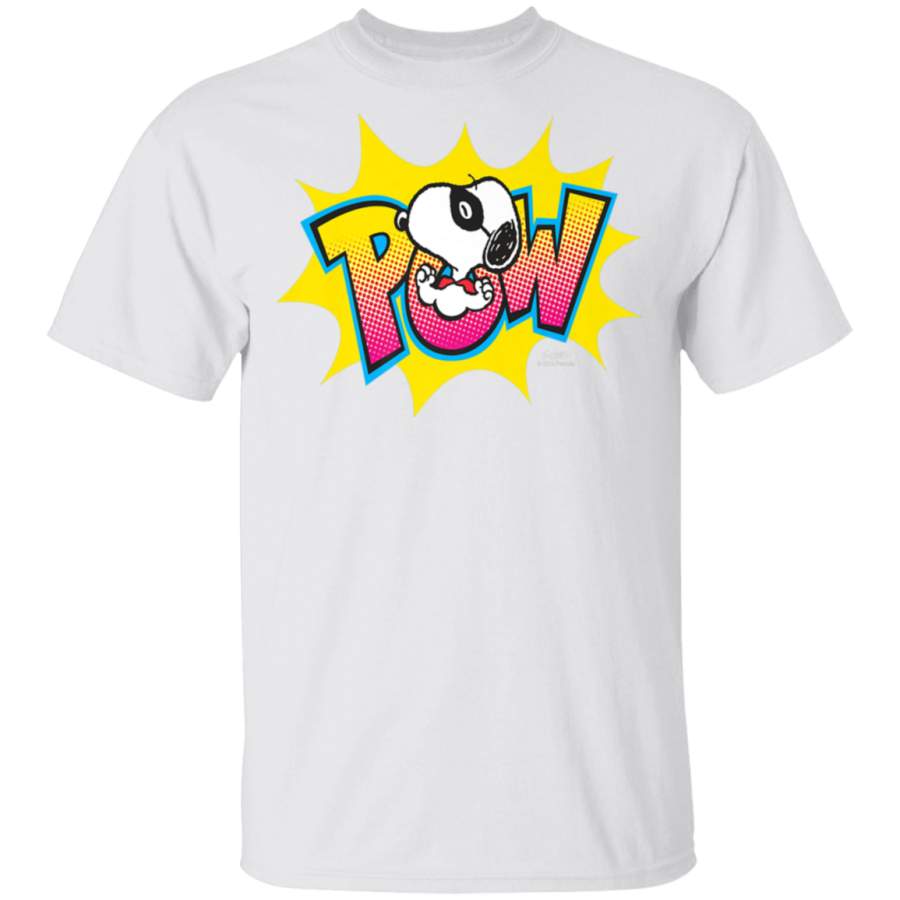 Peanuts Snoopy Superhero POW T-Shirt | Inspire Uplift