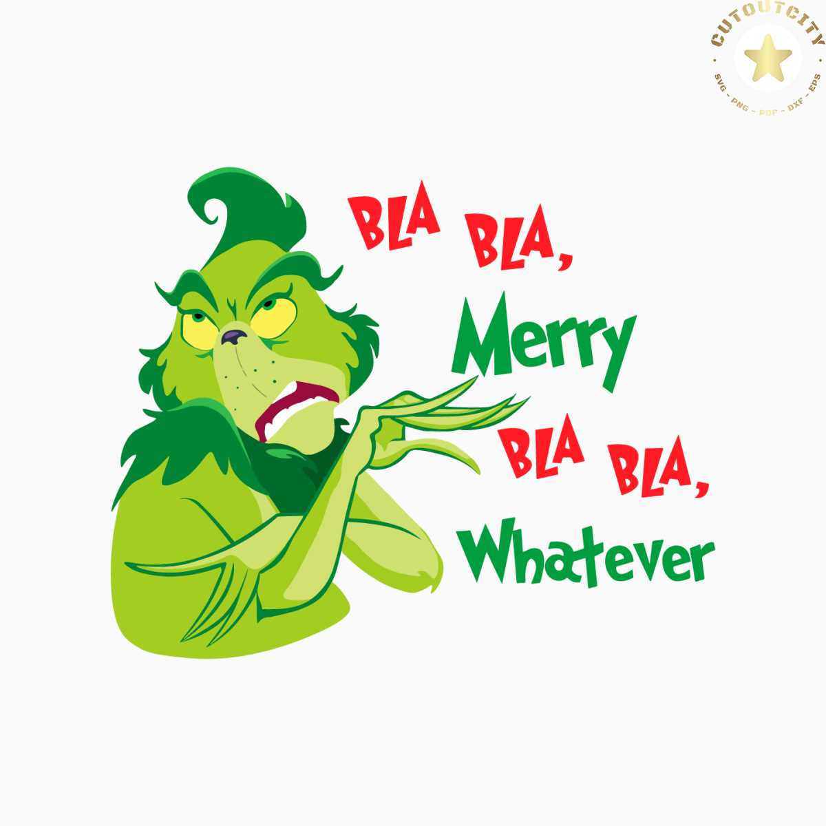 Retro Grinchmas Funny Merry Whatever SVG Download | Inspire Uplift