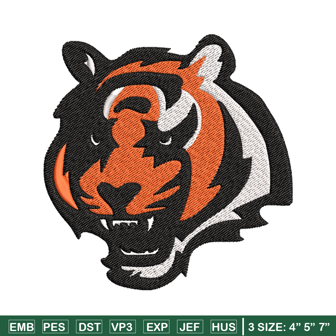 Cincinnati Bengals logo Embroidery, NFL Embroidery, Sport em | Inspire ...