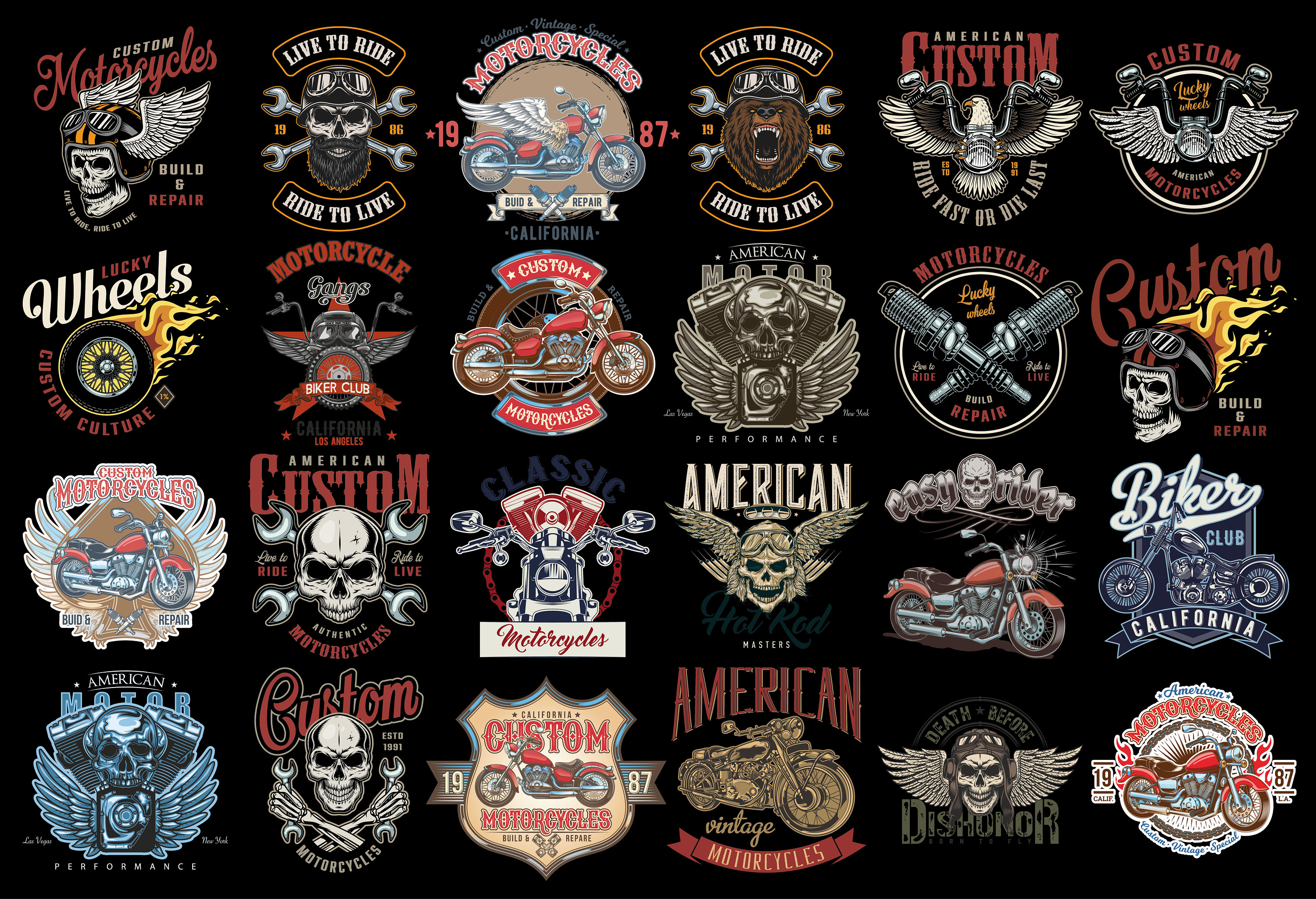 Motorcycle SVG Bundle, Biker Svg, Motor Bike Sayings and Quo - Inspire ...