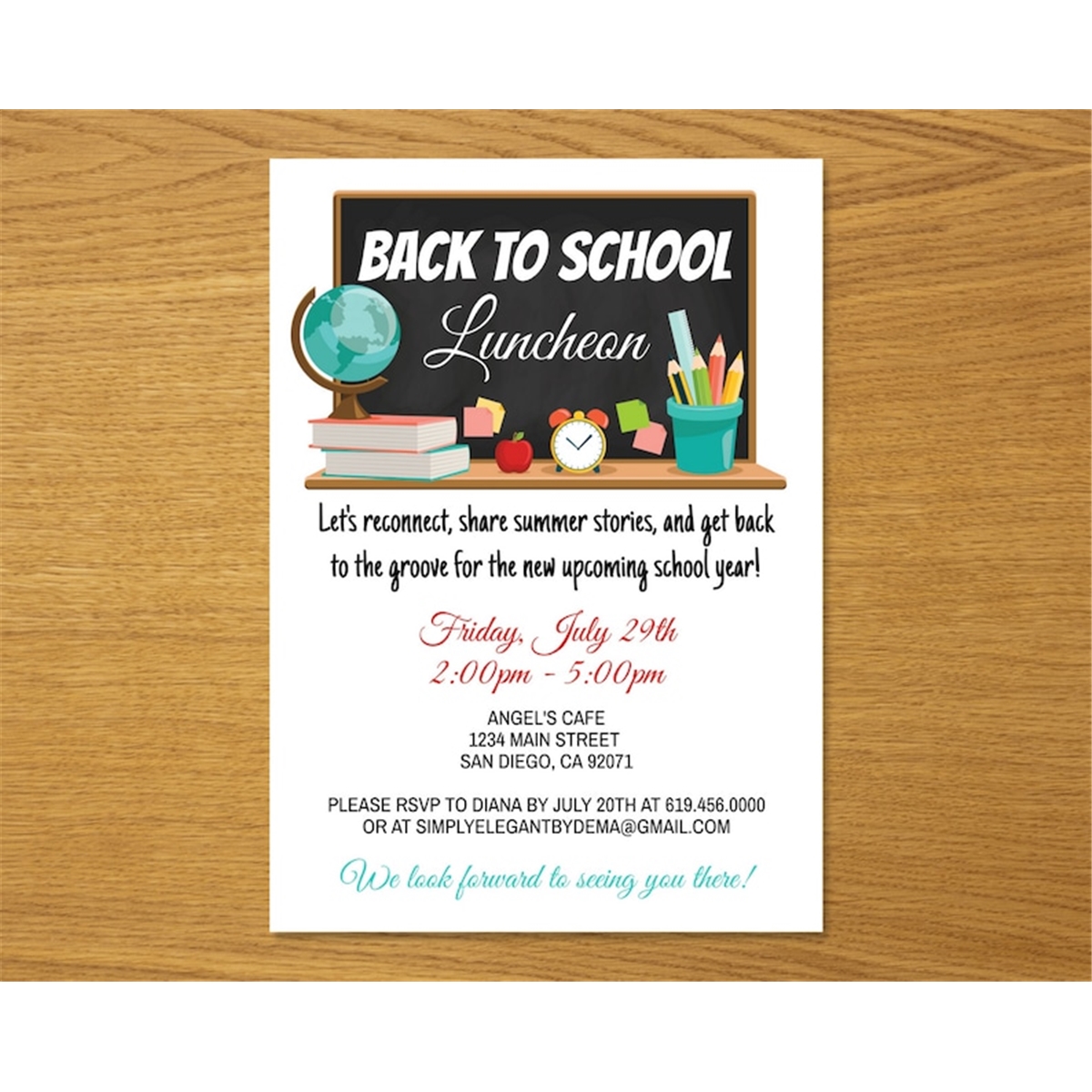 EDITABLE Teacher Staff Luncheon, Breakfast Social Printable | Inspire ...