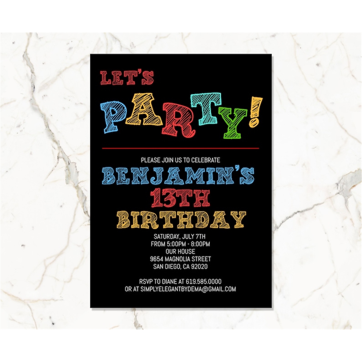 Playground Colorful Birthday Invitation Template, ANY AGE, I | Inspire ...
