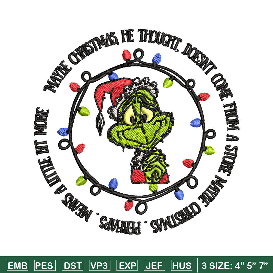 Grinch santa logo Embroidery design, Grinch merry christmas - Inspire ...