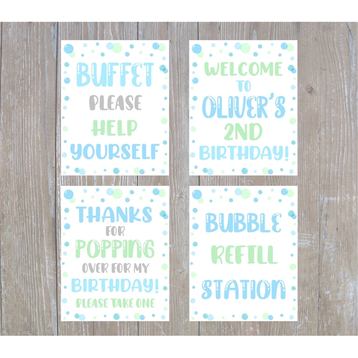 Editable Bubble Signs, Bubble Birthday Signs, Bubble Posters | Inspire ...