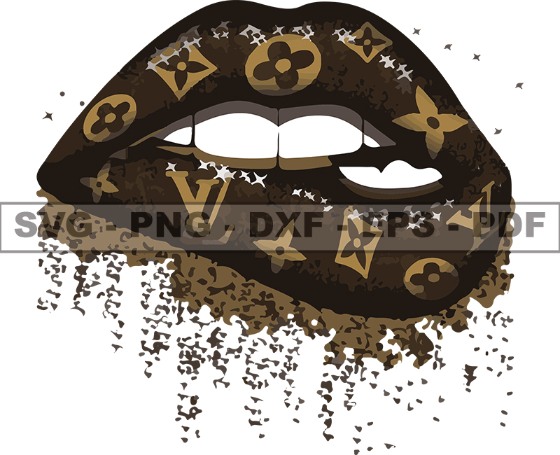 Louis Vuitton Lips Svg, Fashion Brand Logo 203 | Inspire Uplift