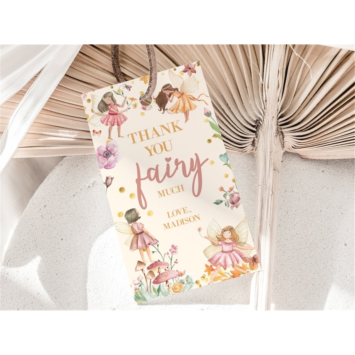 Fairy Favor Tag Template Editable Enchanted Garden Forest Gi | Inspire ...