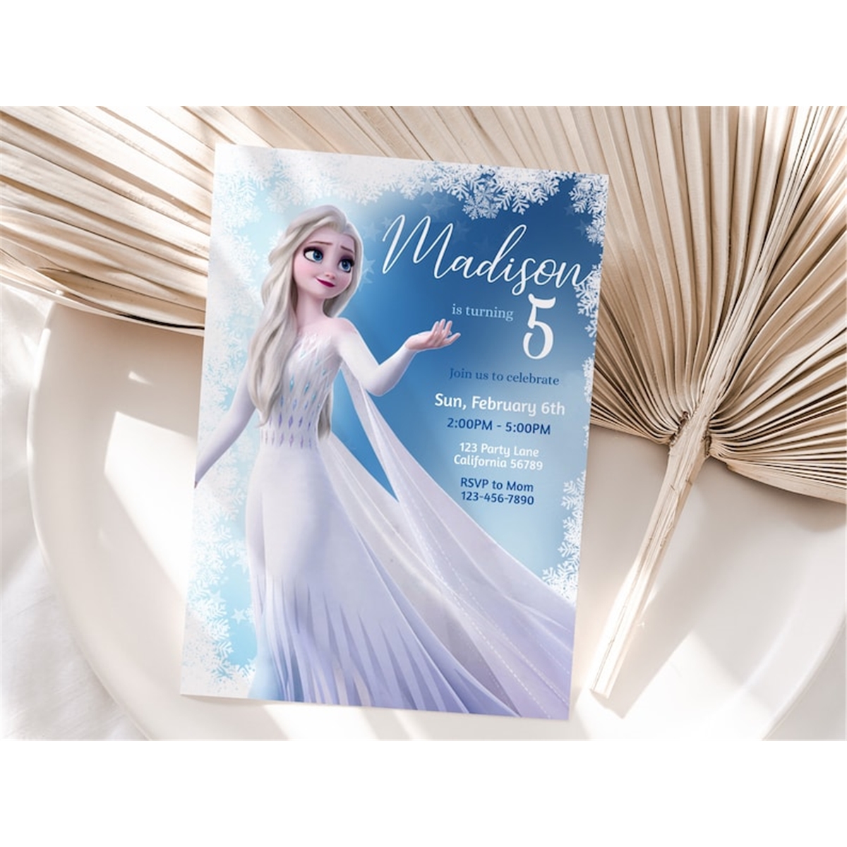 Frozen Birthday Invitation Elsa Birthday Invitation Frozen I | Inspire ...