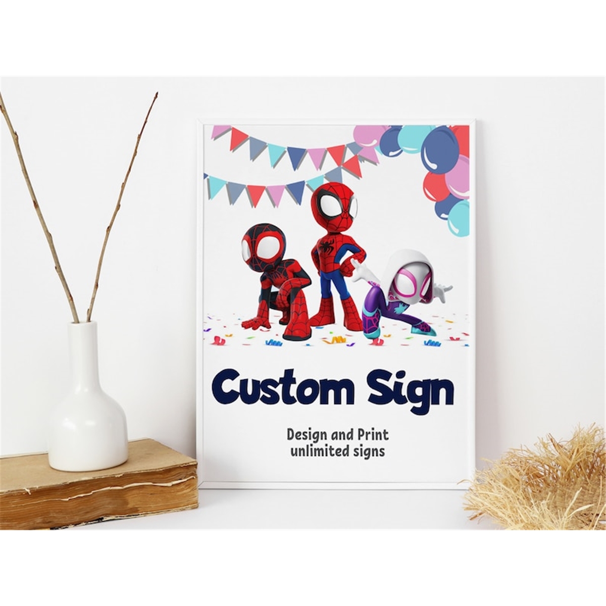 Spidey And His Amazing Friends Custom Sign Spidey Party Sign - Inspire ...