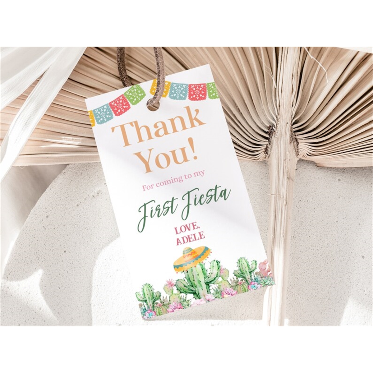 First Fiesta Thank You Tags Fiesta Favor Tags Fiesta Birthda - Inspire ...