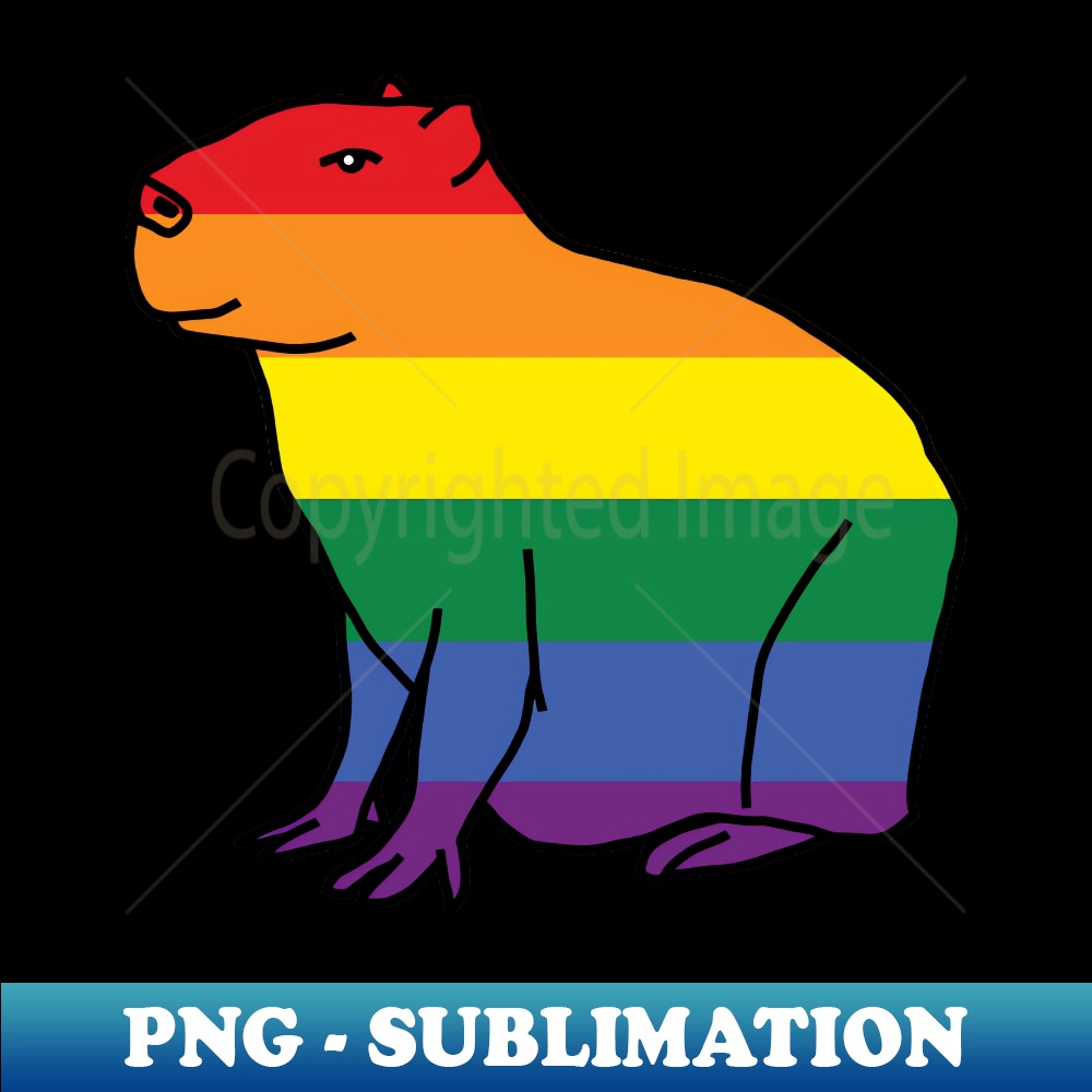 Pride Capybara - Decorative Sublimation PNG File - Bold & Ey | Inspire ...