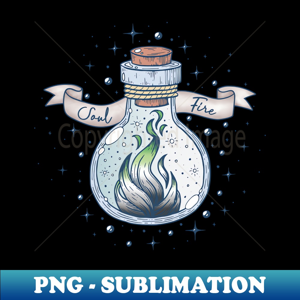 Aromantic Fire Occult Bottle LGBT Aro Pride Flag - Unique Su | Inspire ...