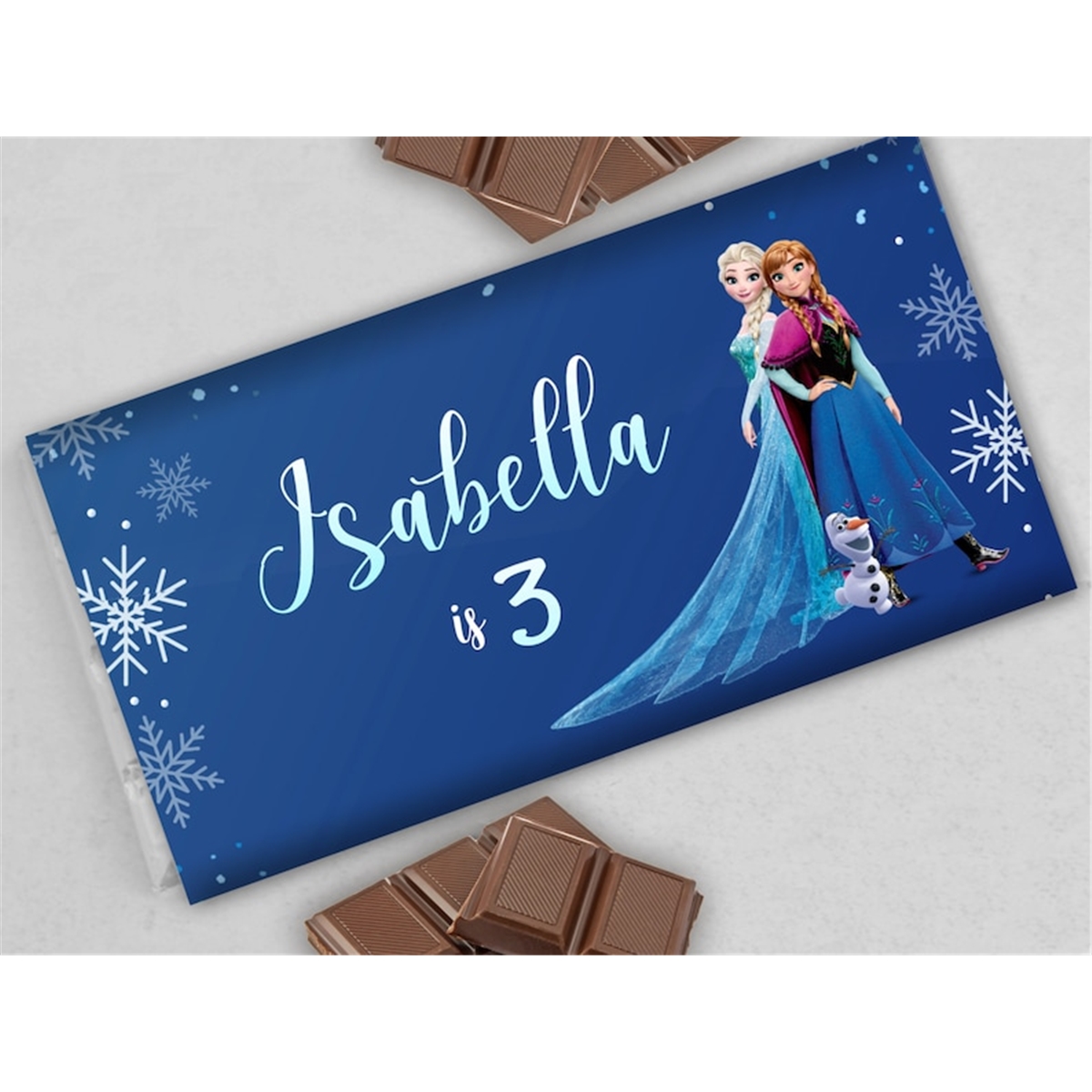 Frozen Chocolate Label Frozen Candy Bar Wrapper Elsa Candy W - Inspire ...