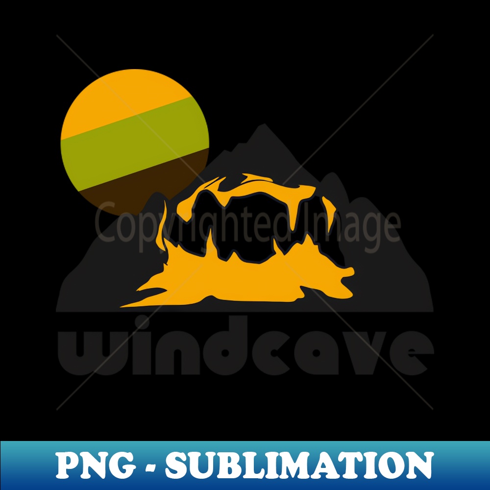 Retro Wind Cave Tourist Souvenir National Park Design - Sig - Inspire ...