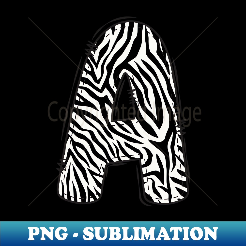 Zebra Letter A - Decorative Sublimation PNG File - Bold & Ey | Inspire ...