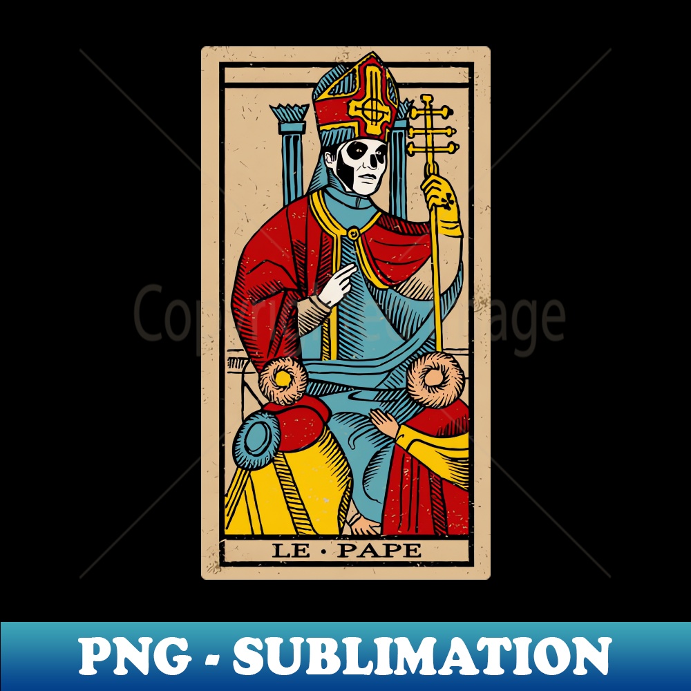 Le Pape Emeritus Tarot Card - PNG Transparent Digital Downlo - Inspire ...