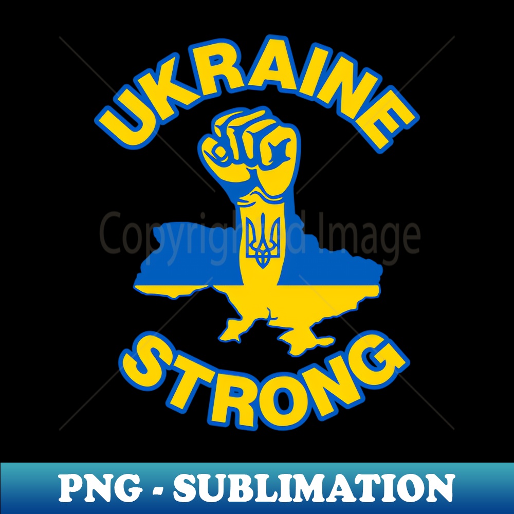 Ukraine Strong - Retro PNG Sublimation Digital Download - Fa | Inspire Uplift
