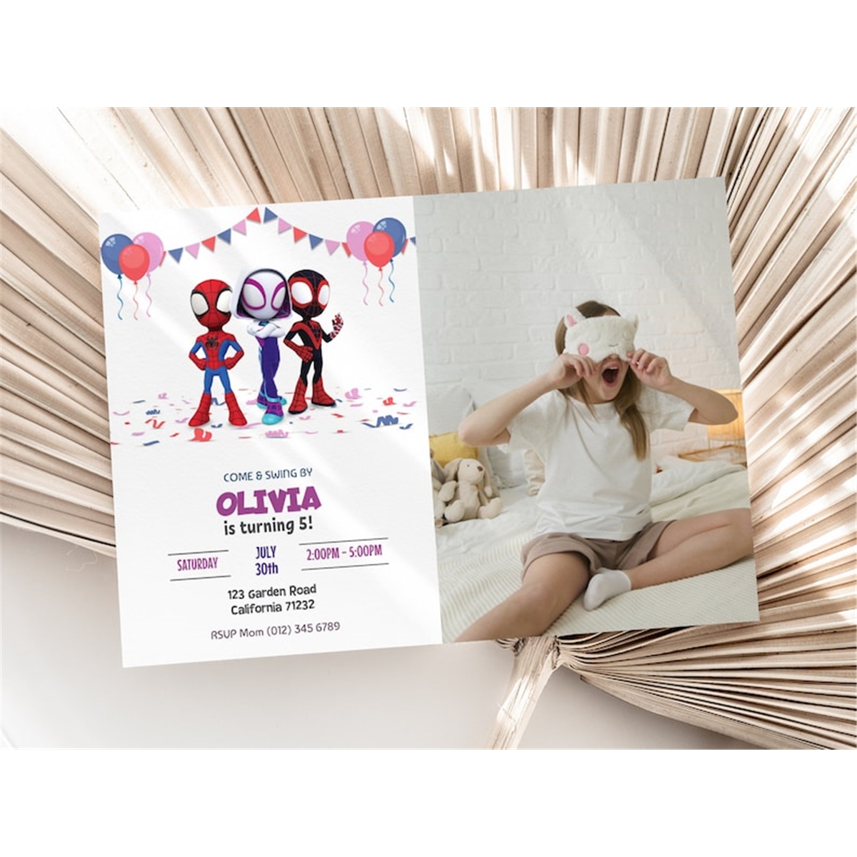 Spidey And His Amazing Friends Birthday Invitation With Phot | Inspire ...