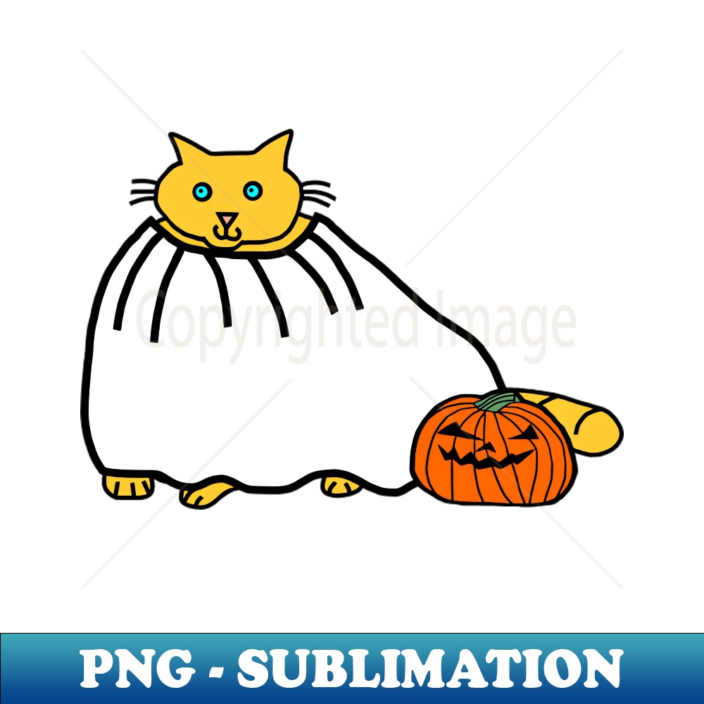 Chonk Cat Getting Ready for Halloween Horror - High-Quality | Inspire ...